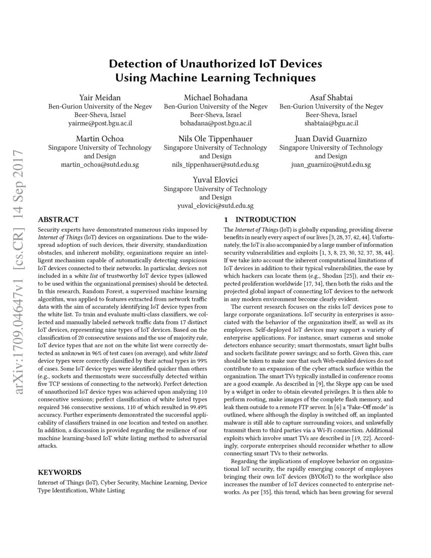 Detection Of Unauthorized Iot Devices Using Machine Learning Techniques 8306