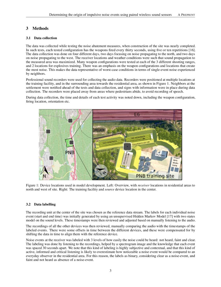 Determining the origin of impulsive noise events using paired wireless sound sensors | DeepAI