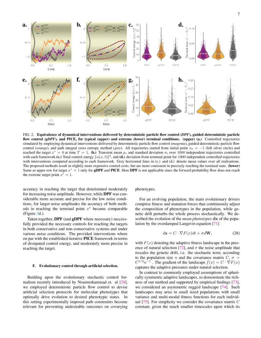 Deterministic Particle Flows For Constraining Stochastic Nonlinear