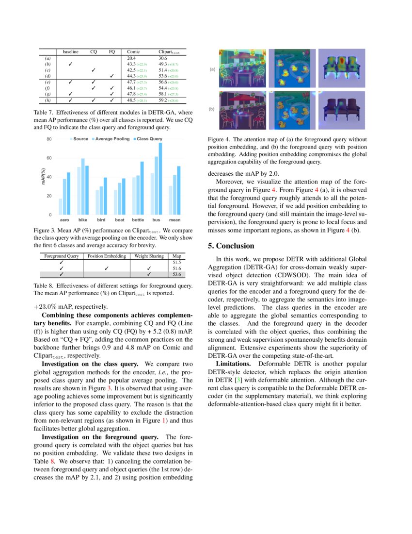 Detr With Additional Global Aggregation For Cross Domain Weakly Supervised Object Detection Deepai