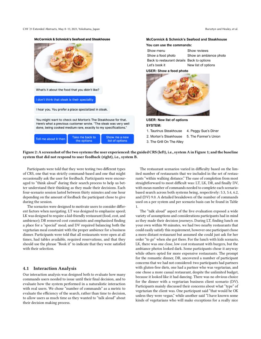 Developing a Conversational Recommendation System for Navigating ...