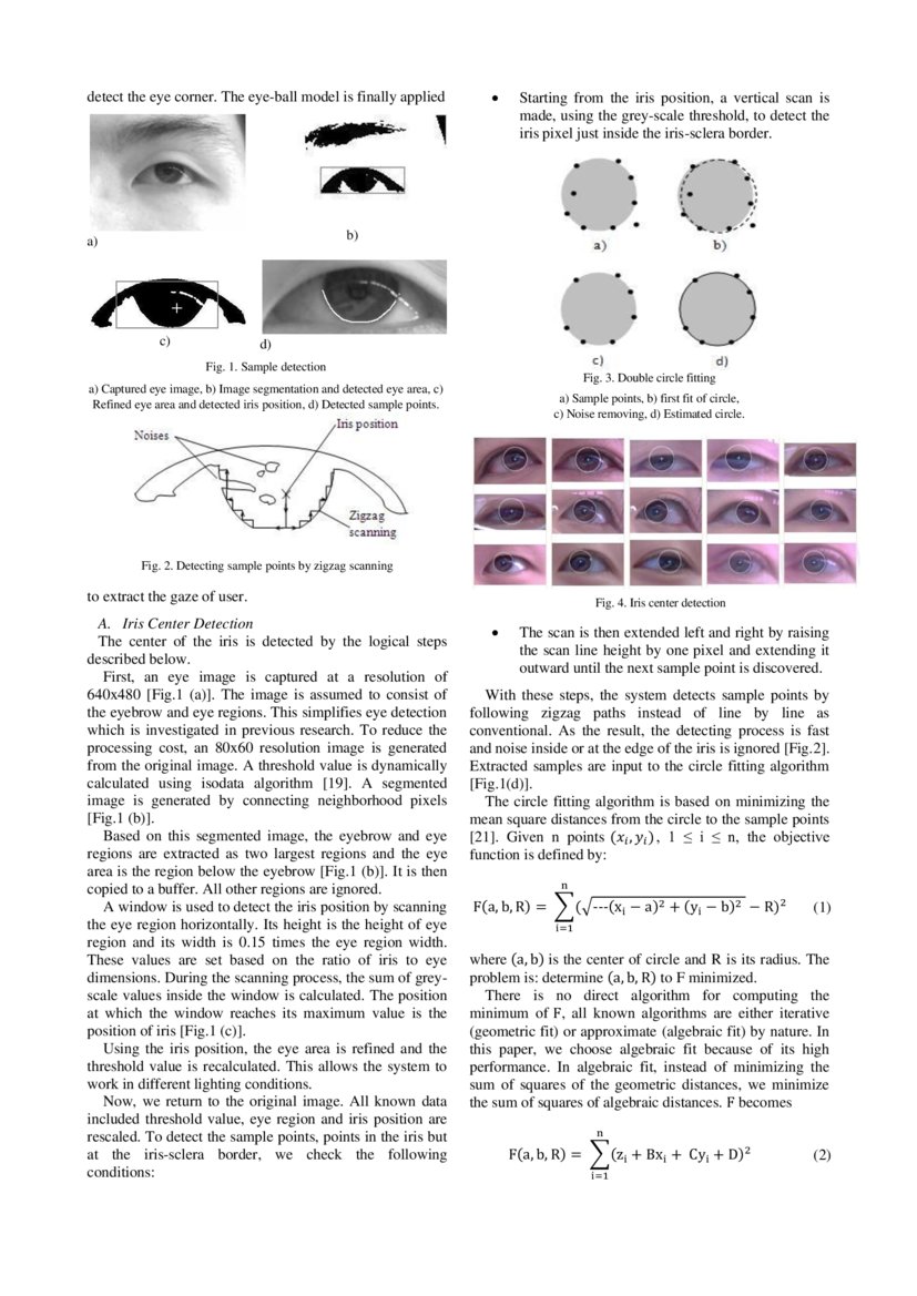 Development of a Fast and Robust Gaze Tracking System for Game ...