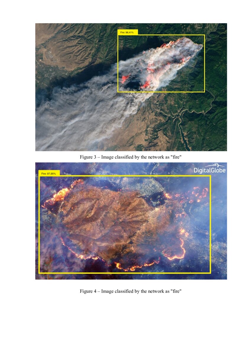 Development Of A Fire Detection System On Satellite Images | DeepAI