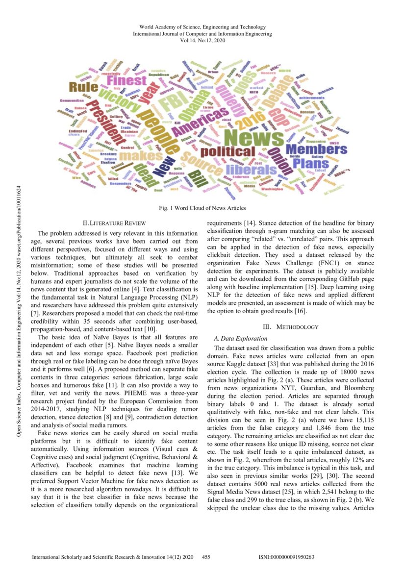 Development of Fake News Model using Machine Learning through Natural ...