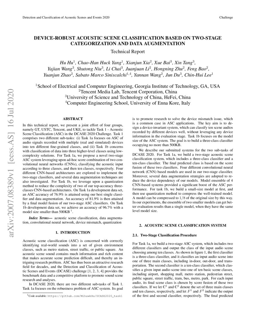 Device Robust Acoustic Scene Classification Based On Two Stage Categorization And Data