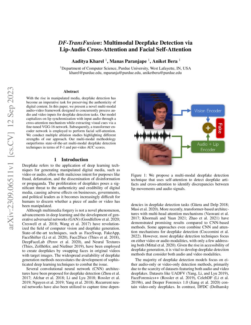 Df Transfusion Multimodal Deepfake Detection Via Lip Audio Cross