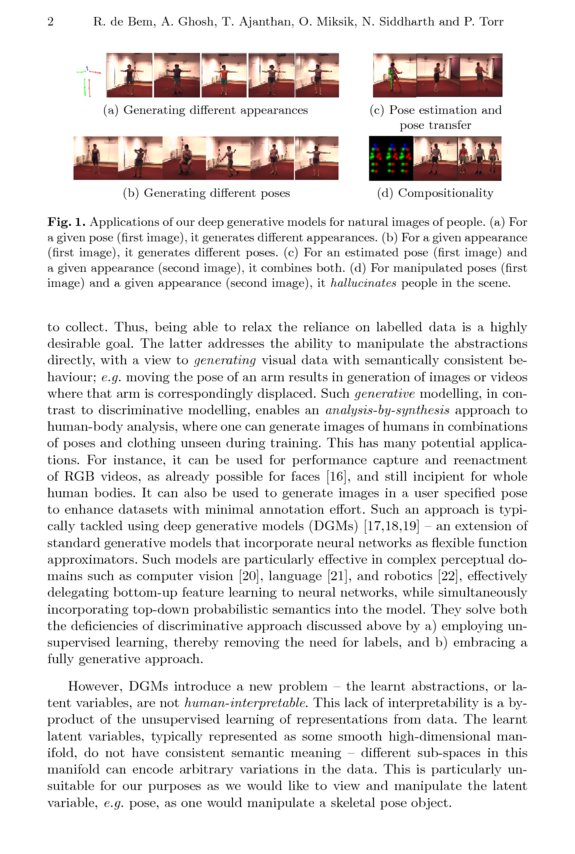 DGPose: Disentangled Semi-supervised Deep Generative Models for Human Body Analysis | DeepAI