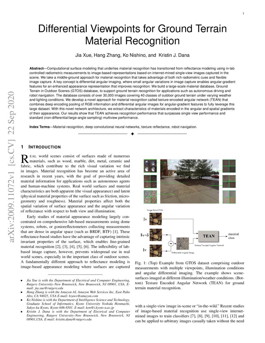 Differential Viewpoints for Ground Terrain Material Recognition | DeepAI