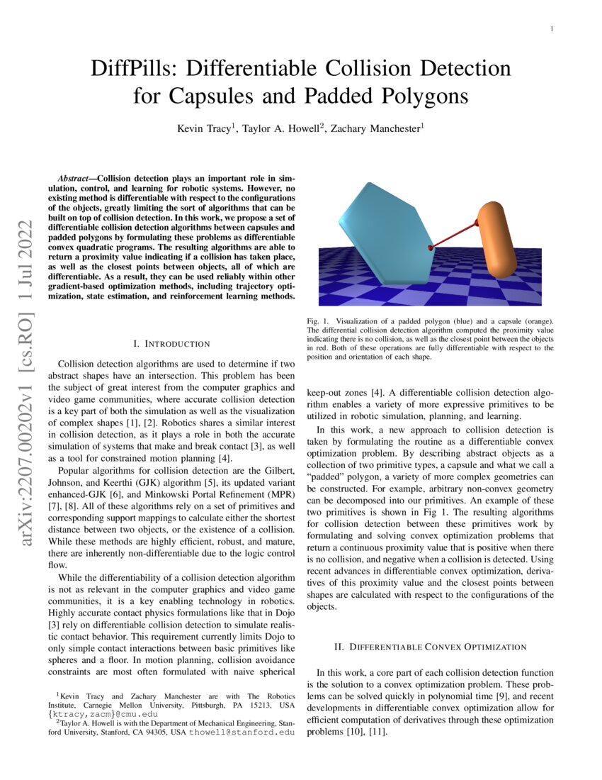 DiffPills: Differentiable Collision Detection for Capsules and Padded ...