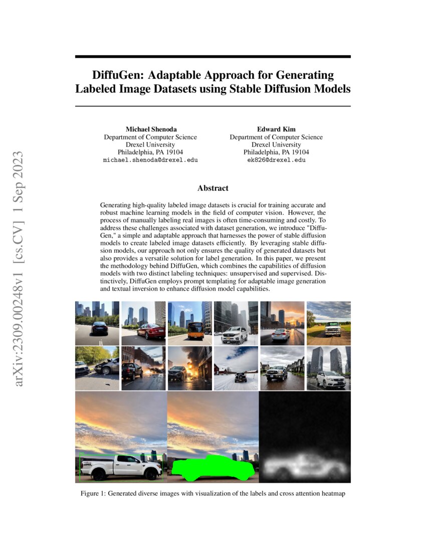 DiffuGen: Adaptable Approach for Generating Labeled Image Datasets ... DiffuGen: Adaptable Approach for Generating Labeled Image Datasets ...
