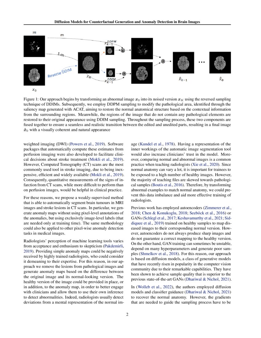 Diffusion Models For Counterfactual Generation And Anomaly Detection In Brain Images Deepai