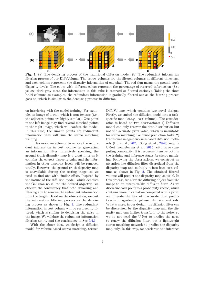 DiffuVolume: Diffusion Model for Volume based Stereo Matching | DeepAI