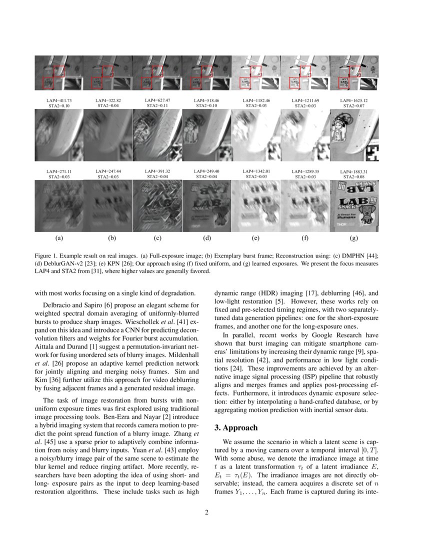 Digital Gimbal: End-to-end Deep Image Stabilization with Learnable Exposure Times | DeepAI