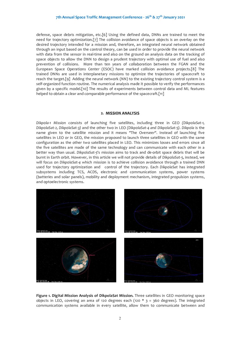 Dikpolasat Mission Improvement Of Space Flight Performance And Optimal Control Using Trained