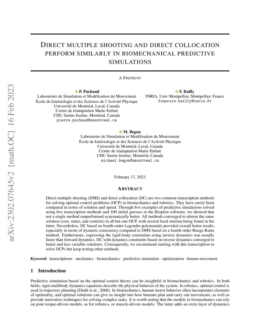 Direct Multiple Shooting And Direct Collocation Perform Similarly In