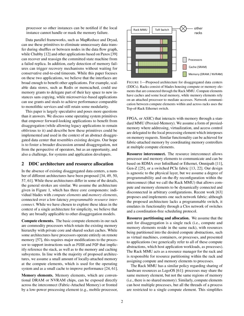 Disaggregation and the Application | DeepAI