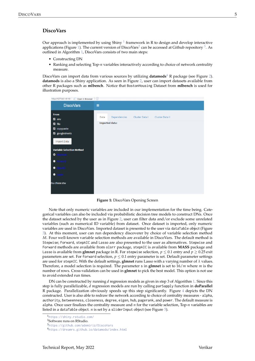Discovars A New Data Analysis Perspective Application In Variable Selection For Clustering 