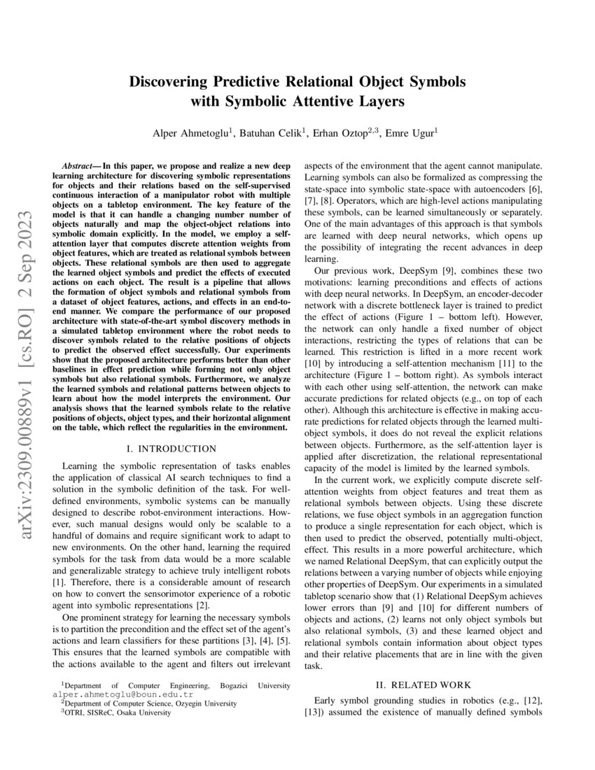 Discovering Predictive Relational Object Symbols With Symbolic Attentive Layers Deepai