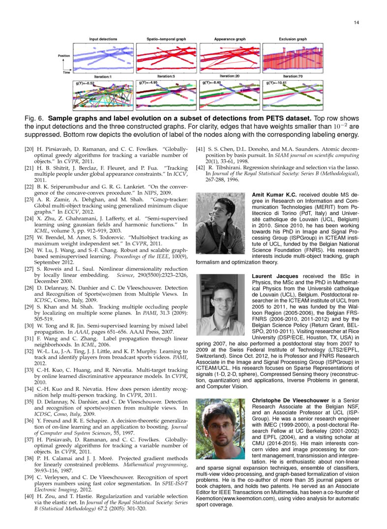 Discriminative And Efficient Label Propagation On Complementary Graphs For Multi Object Tracking