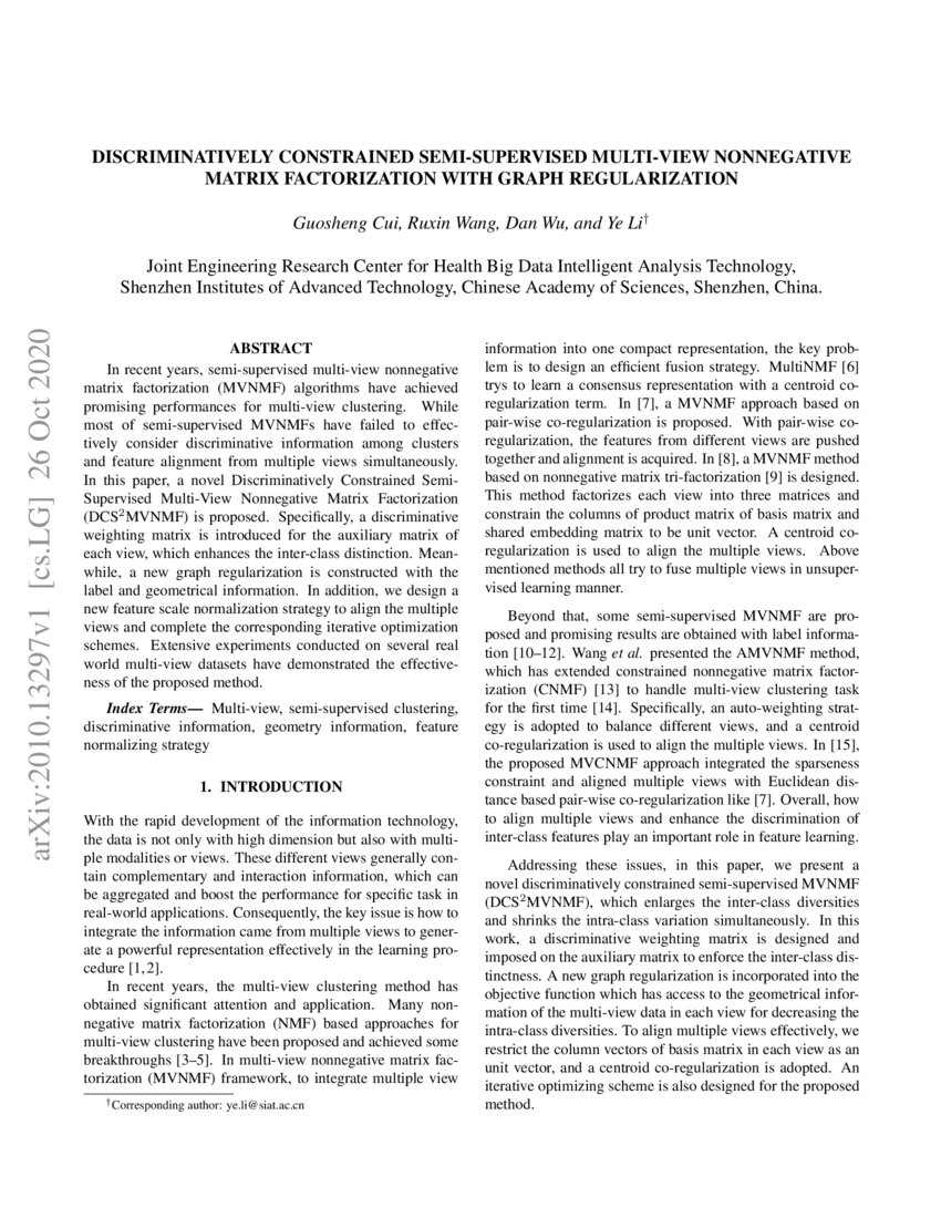 Discriminatively Constrained Semi Supervised Multi View Nonnegative Matrix Factorization With