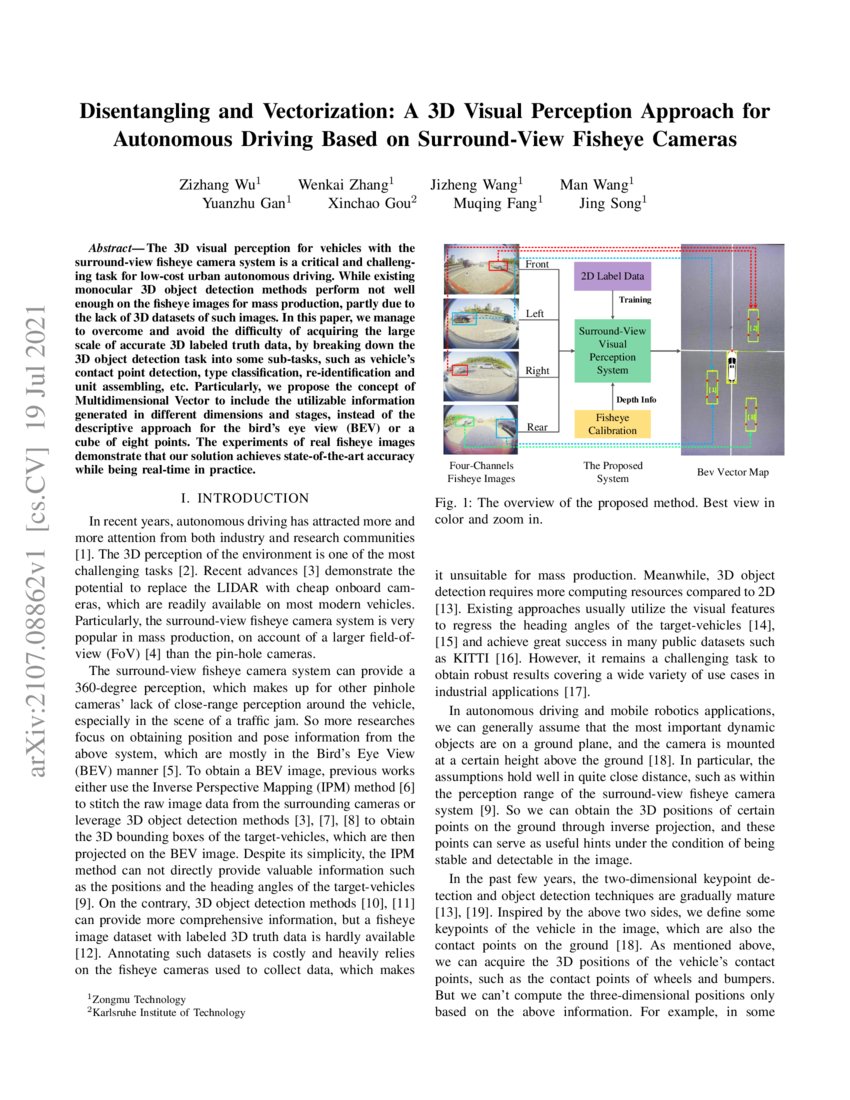 Disentangling and Vectorization: A 3D Visual Perception Approach for ...