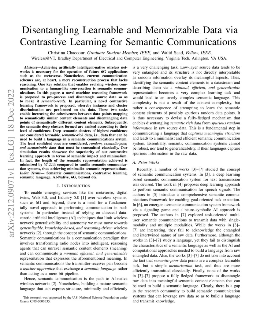 Disentangling Learnable And Memorizable Data Via Contrastive Learning For Semantic