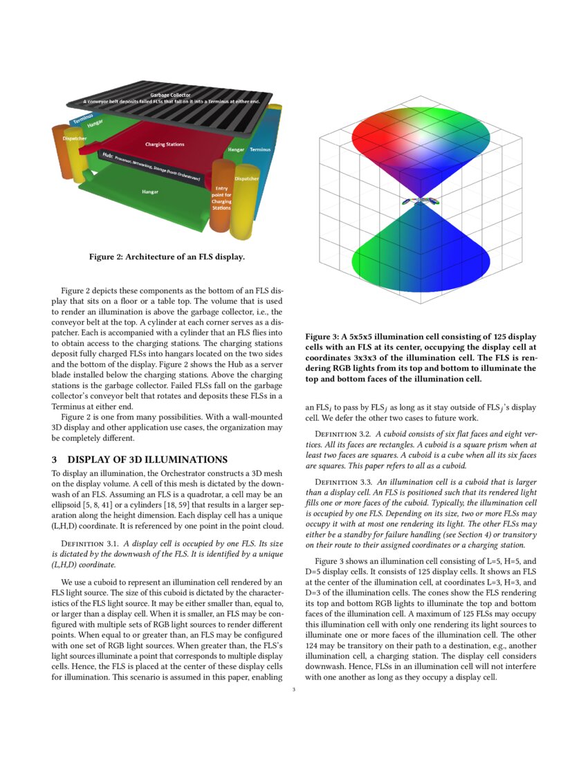 Display of 3D Illuminations using Flying Light Specks | DeepAI