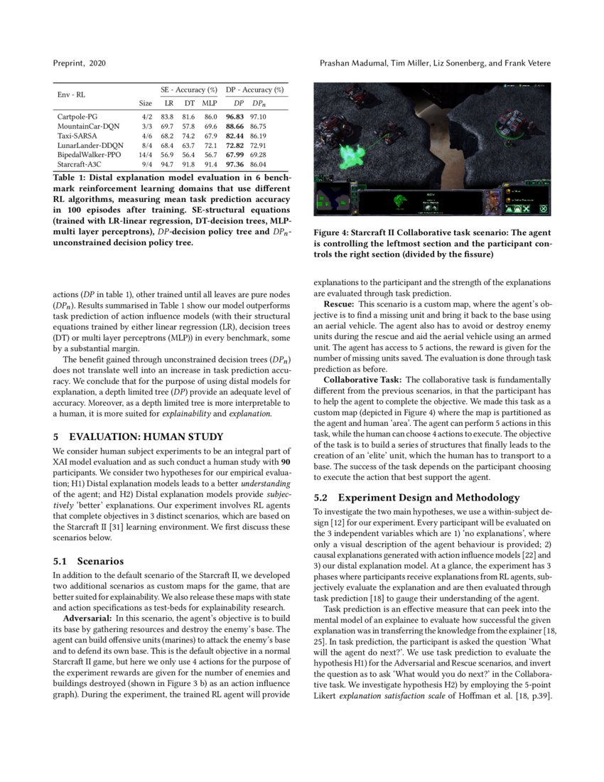 Distal Explanations For Explainable Reinforcement Learning Agents Deepai