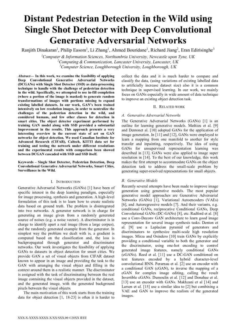 Distant Pedestrian Detection In The Wild Using Single Shot Detector