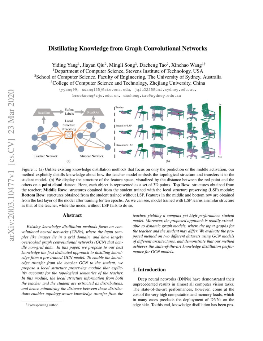 Distillating Knowledge from Graph Convolutional Networks | DeepAI
