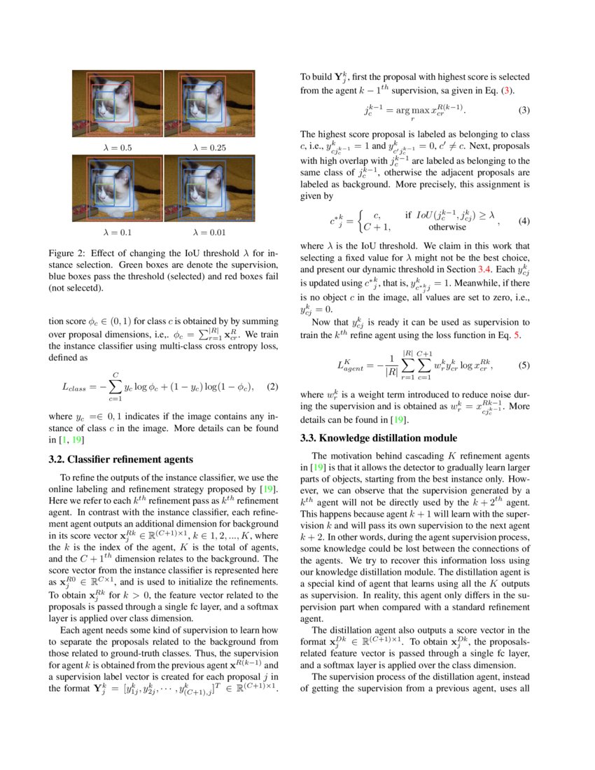Distilling Knowledge from Refinement in Multiple Instance Detection Networks | DeepAI