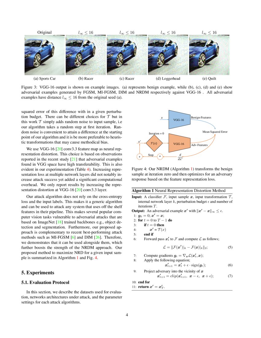 Distorting Neural Representations To Generate Highly Transferable Adversarial Examples Deepai