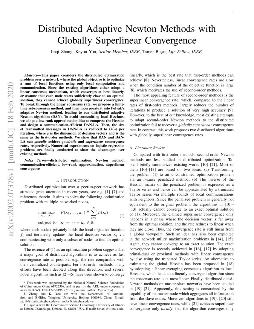 Distributed Adaptive Newton Methods with Globally Superlinear ...