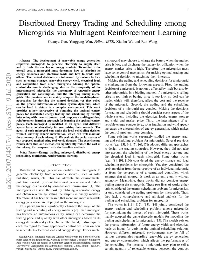 Distributed Energy Trading and Scheduling among Microgrids via ...