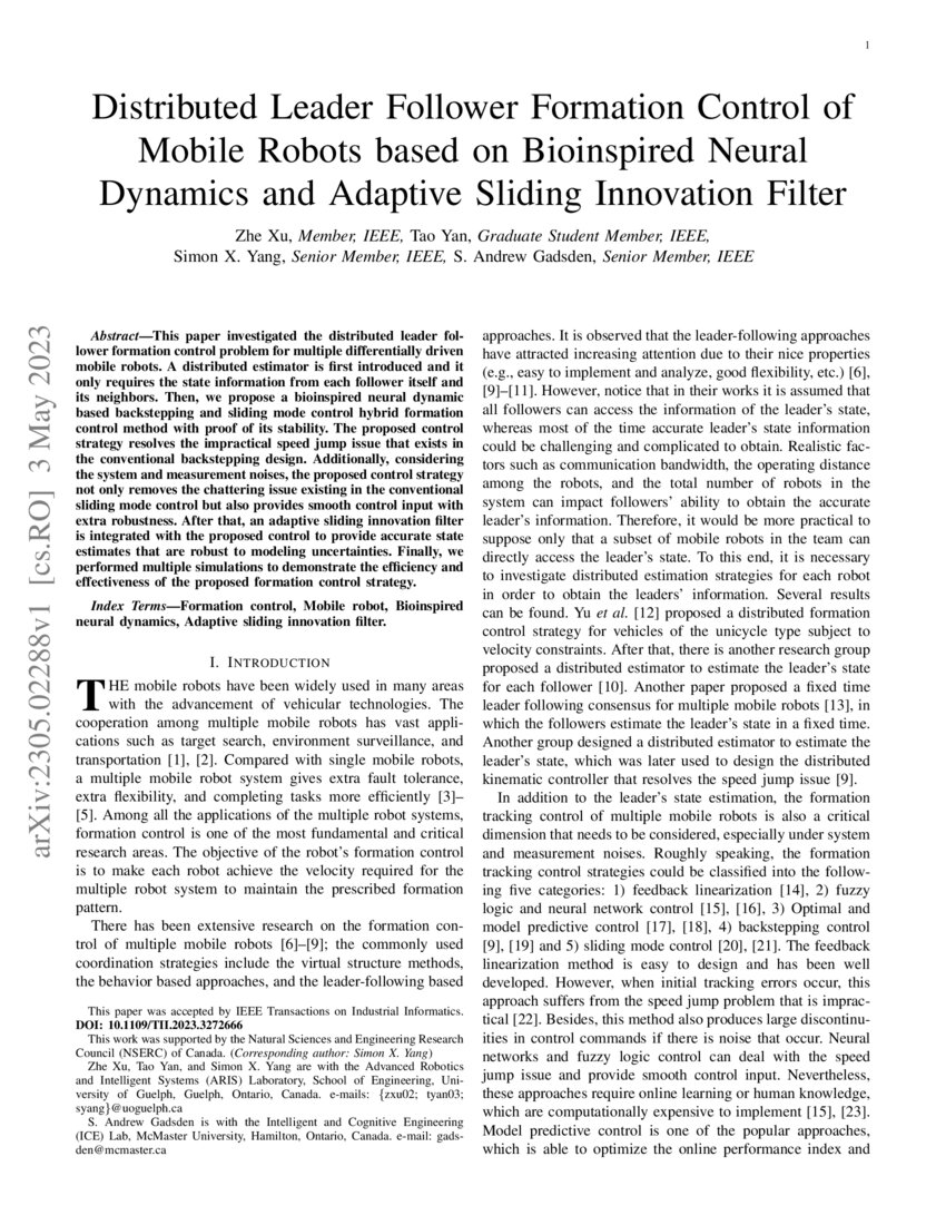 Distributed Leader Follower Formation Control Of Mobile Robots Based On Bioinspired Neural