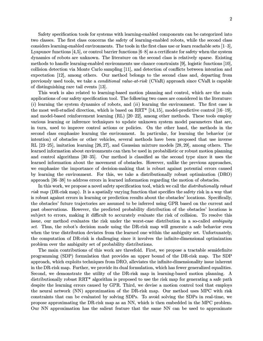 Distributionally robust risk map for learning-based motion planning and control: A semidefinite ...