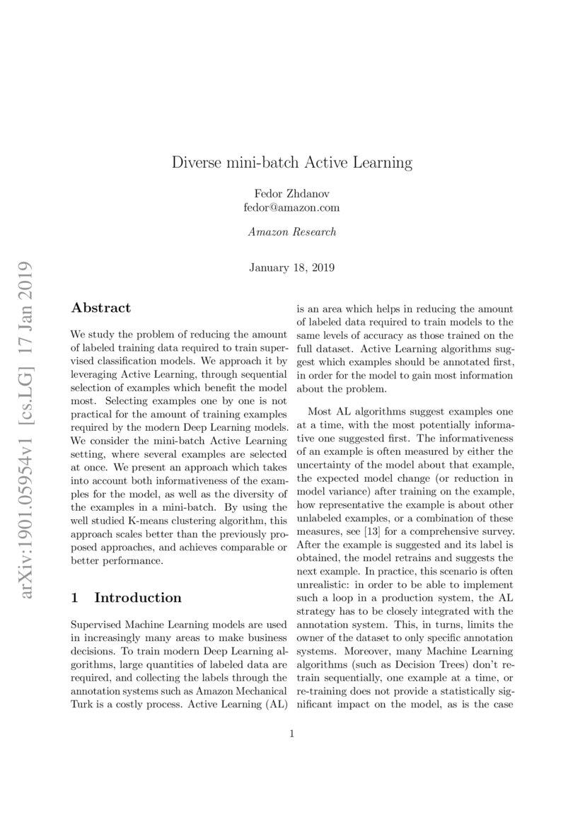 Diverse Mini Batch Active Learning Deepai 5462
