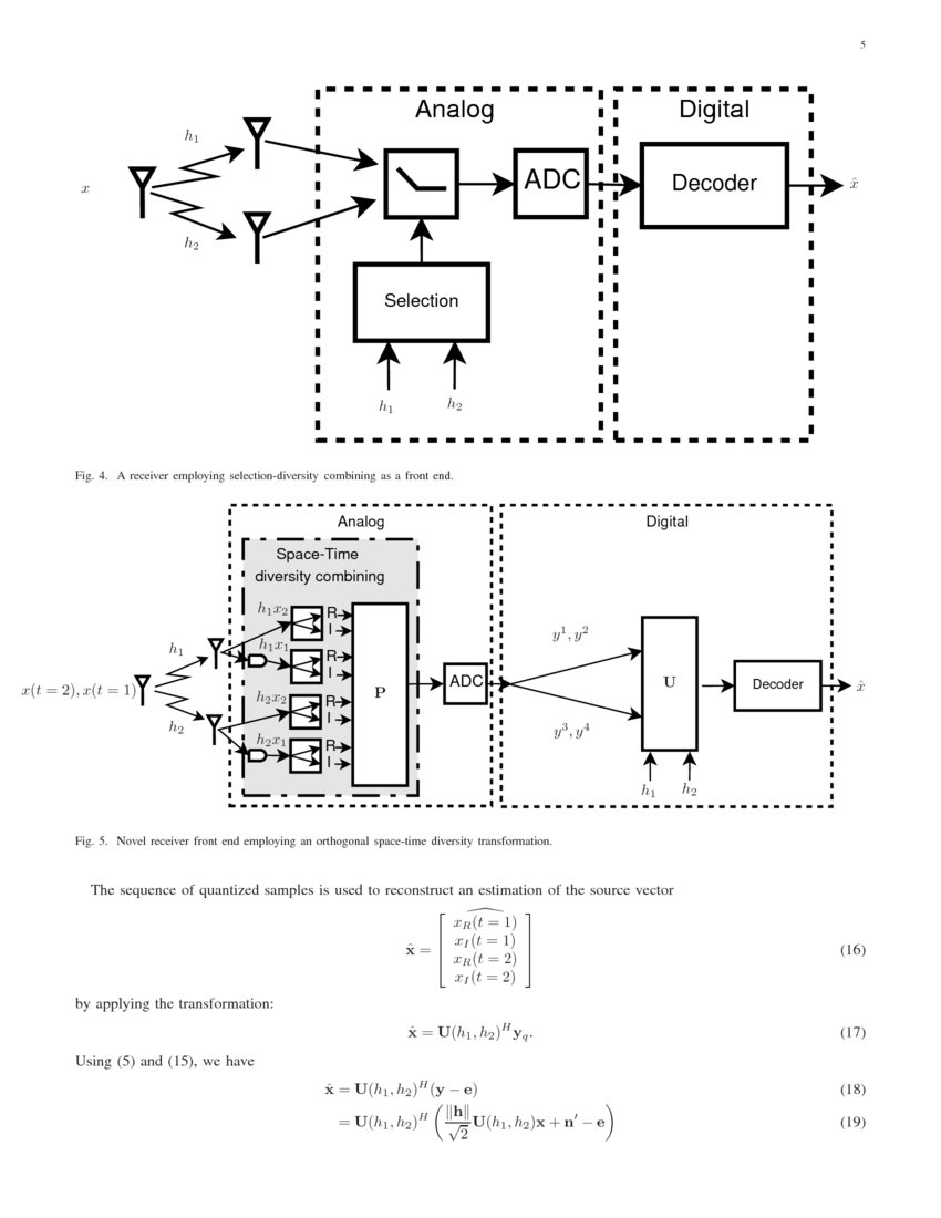 Diversity Combining via Universal Orthogonal Space-Time Transformations | DeepAI