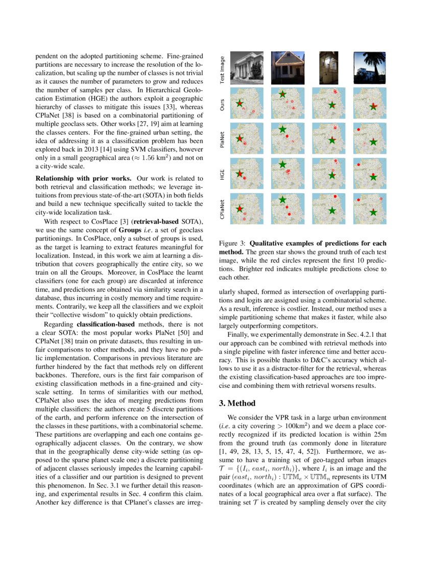 Divide Classify Fine Grained Classification For City Wide Visual Place Recognition Deepai