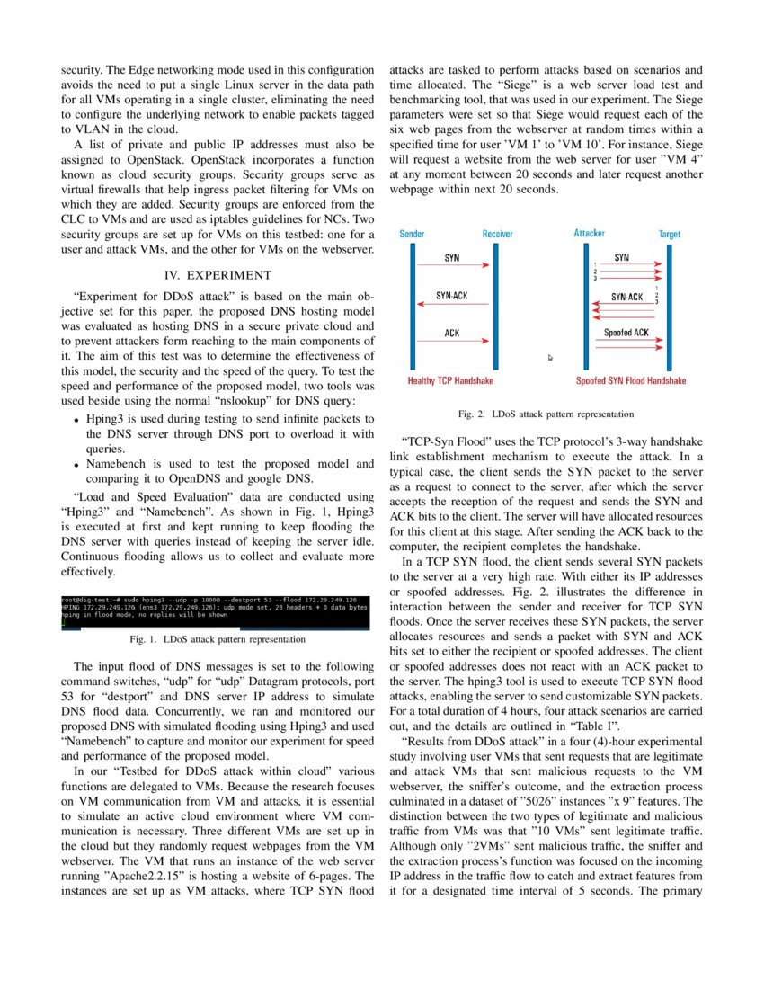 DNS attack mitigation Using OpenStack Isolation | DeepAI