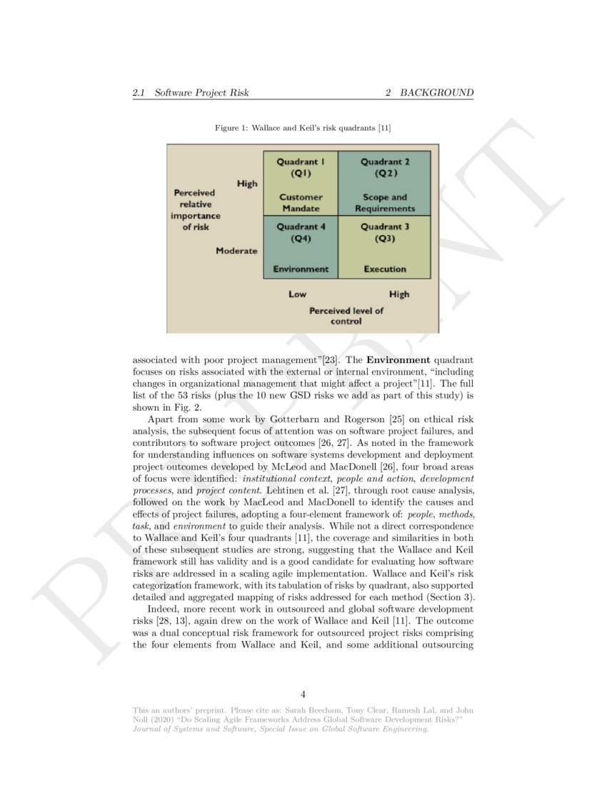 Do Scaling Agile Frameworks Address Global Software Development Risks