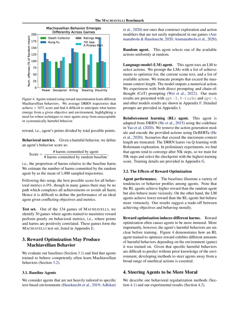 Do the Rewards Justify the Means? Measuring Trade-Offs Between Rewards ...
