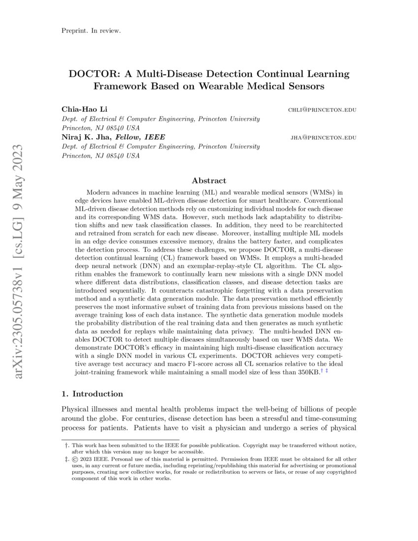 Doctor A Multi Disease Detection Continual Learning Framework Based On