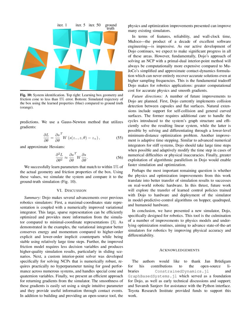 Dojo: A Differentiable Simulator for Robotics | DeepAI