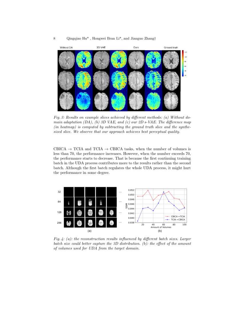 Domain-Adaptive 3D Medical Image Synthesis: An Efficient Unsupervised Approach | DeepAI