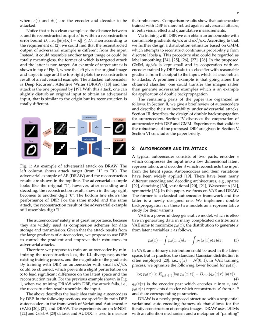 Double Backpropagation for Training Autoencoders against Adversarial ...