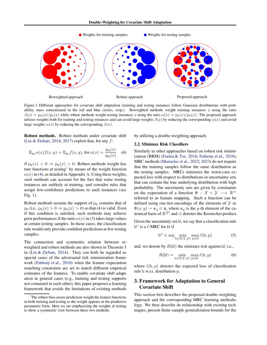 Double Weighting For Covariate Shift Adaptation Deepai