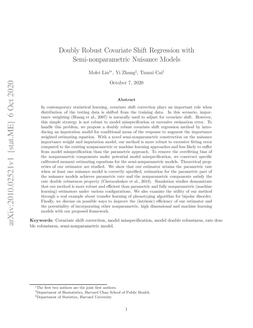 Doubly Robust Covariate Shift Regression With Semi Nonparametric