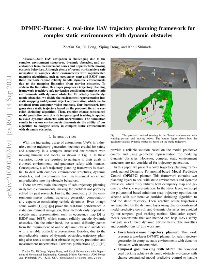 DPMPC-Planner: A real-time UAV trajectory planning framework for ...