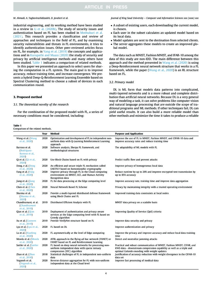 DQRE-SCnet: A novel hybrid approach for selecting users in Federated ...
